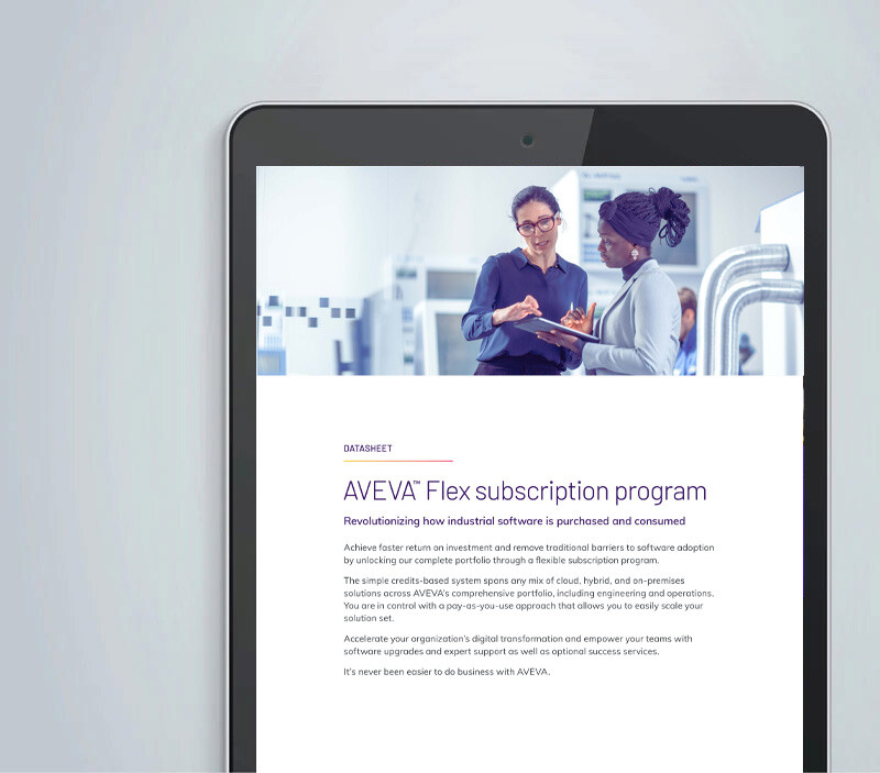 AVEVA Flex subscription program Brochure