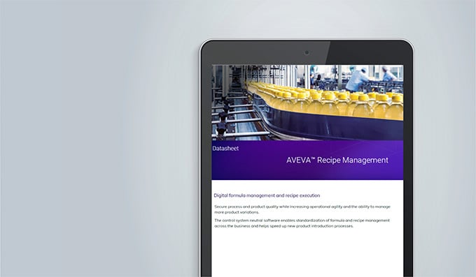 AVEVA Recipe Management Brochure
